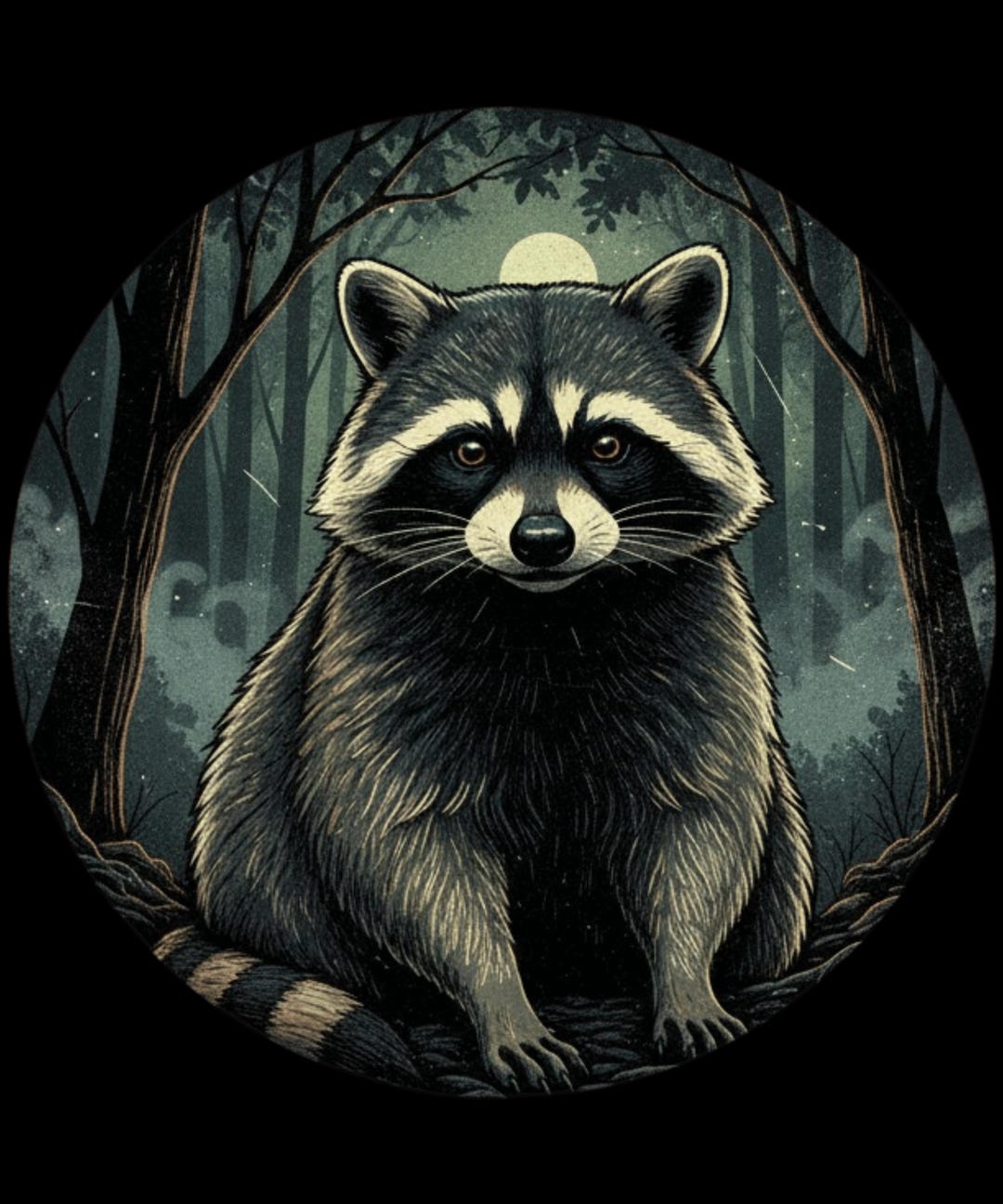 Deadpan Raccoon Stare PNG: Sarcastic Animal Art Viral Aesthetic Humor ...