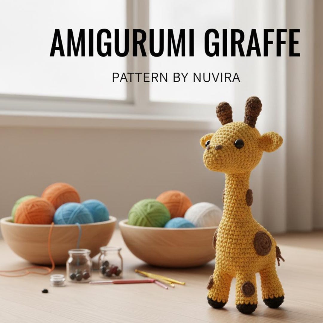 Mini Giraffe Amigurumi Crochet Pattern | Beginner Friendly (digital ...