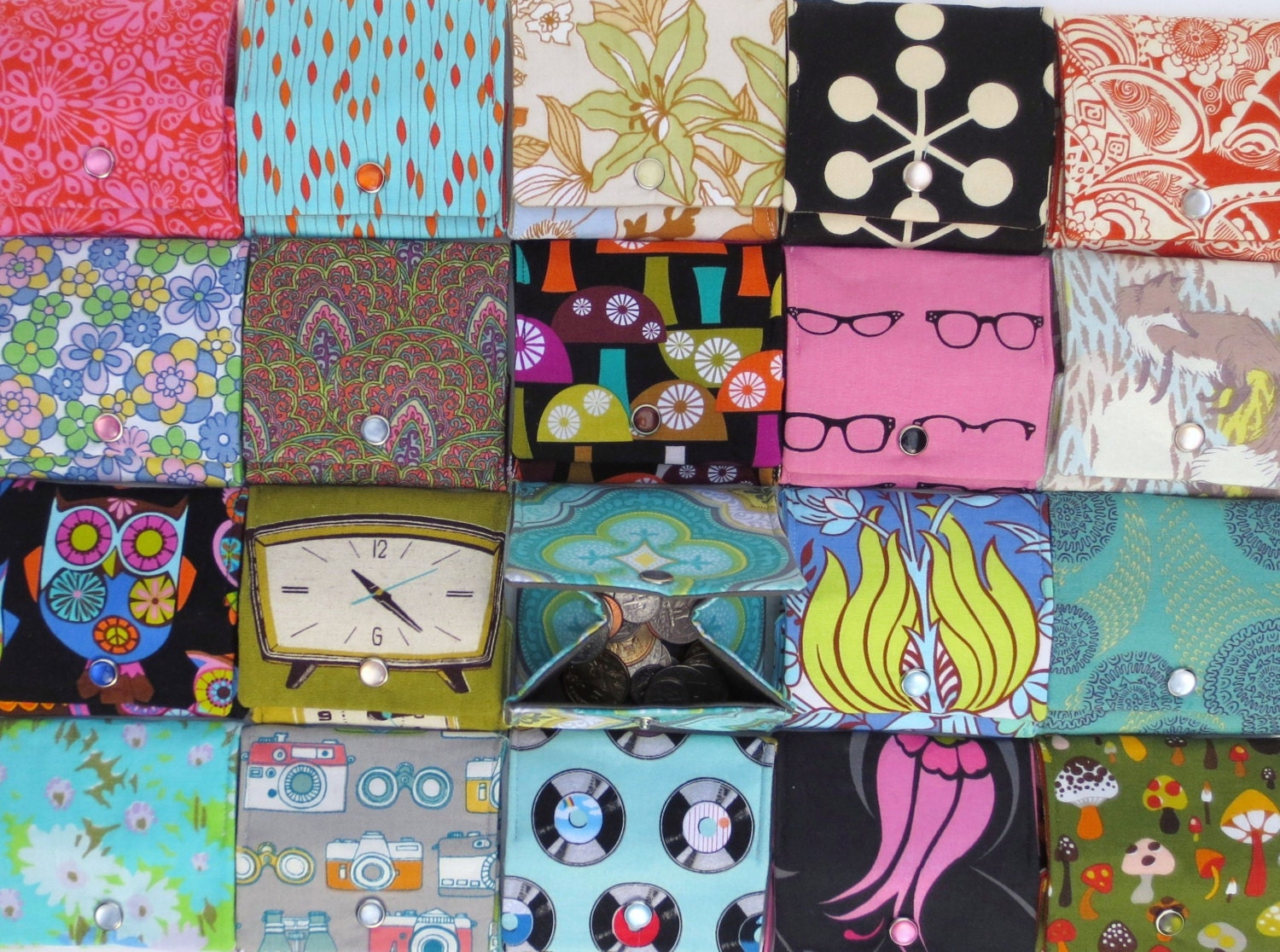 PDF Sewing Pattern Folding Coin Pouch Coin Purse Wallet - Etsy