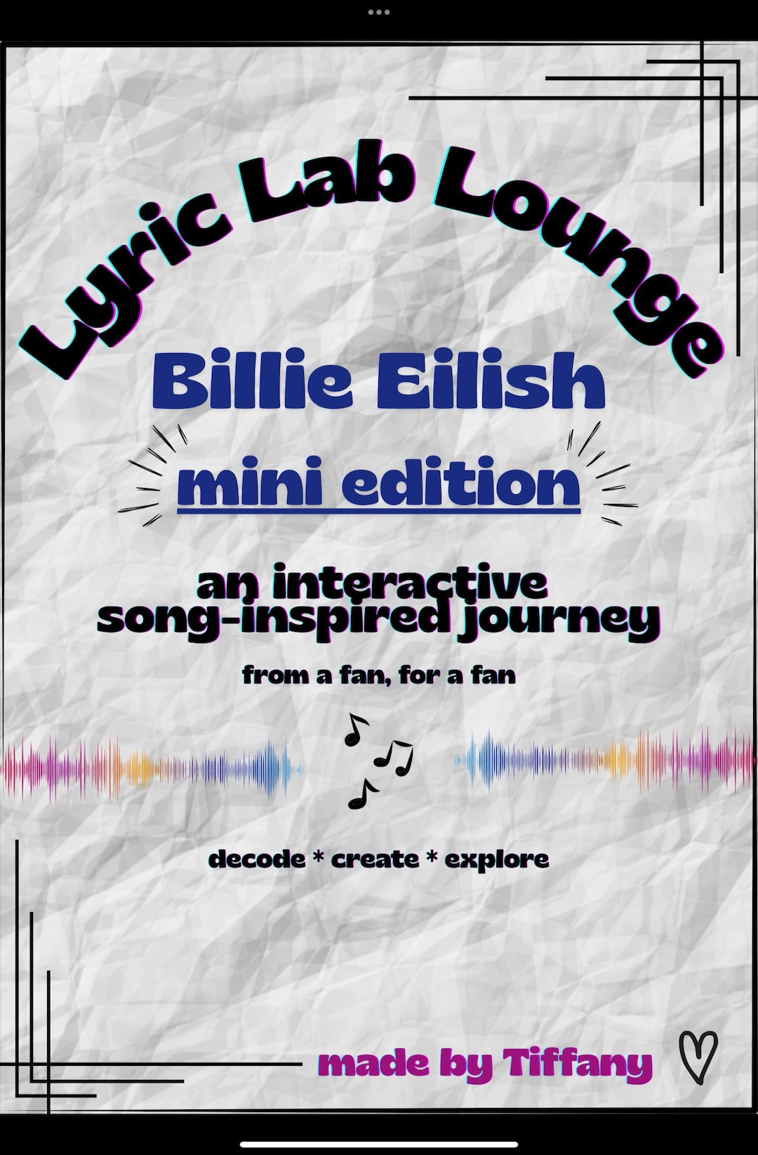 Lyric Lab Mini Billie Eilish Edition - Interactive Song Inspired Puzzle ...