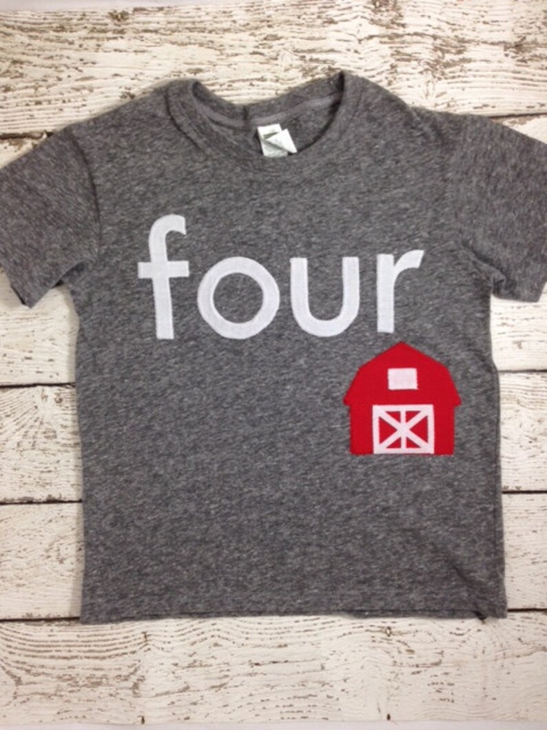 Red Barn Farm Themed Birthday Shirt Barnyard Farm Animal - Etsy