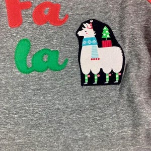 Christmas Shirt for Kids, Christmas Llama Shirt, Fa La La Llama Shirt ...