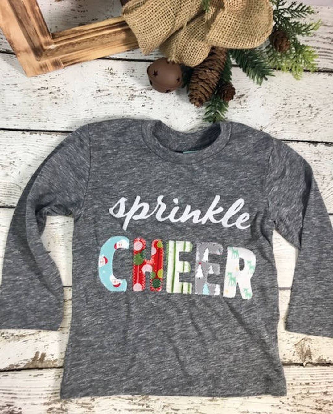 Sprinkle Cheer Shirt, Holiday Shirt, Kids Holiday Shirt, Christmas ...