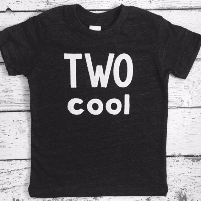 Second birthday shirt TWO cool shirt cool kid's shirt | Etsy