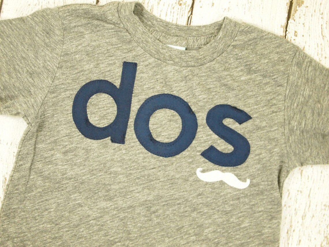 Mustache Shirt Fiesta Party Dos Shirt Customize Colors Boys | Etsy