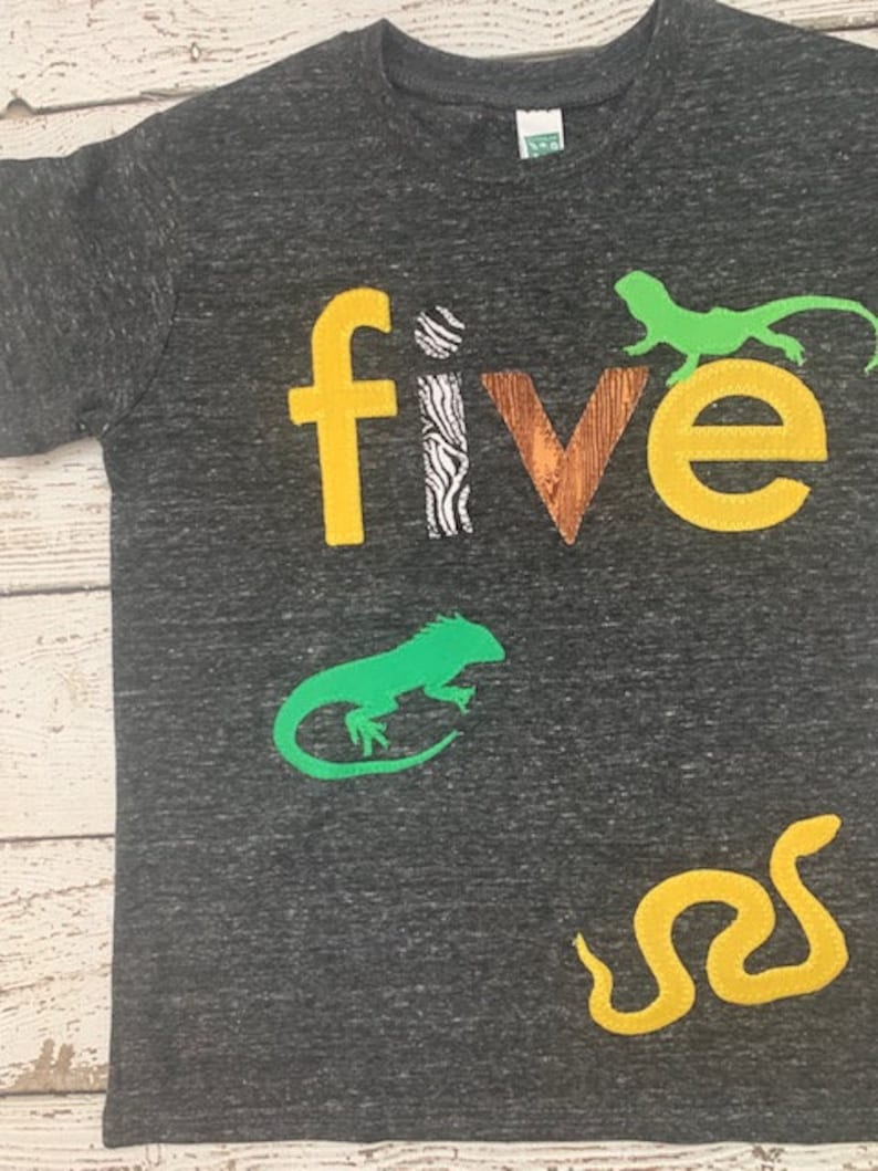Reptile shirt for boys Lizard shirt for boys Reptile party - Etsy France