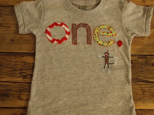 Sock Monkey Detail Birthday shirt Customize colors chevron | Etsy