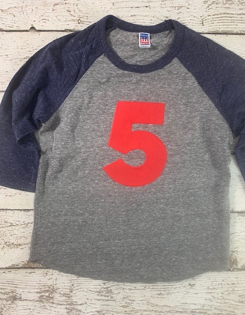 Raglan Birthday Shirt Birthday Number Number Shirt - Etsy