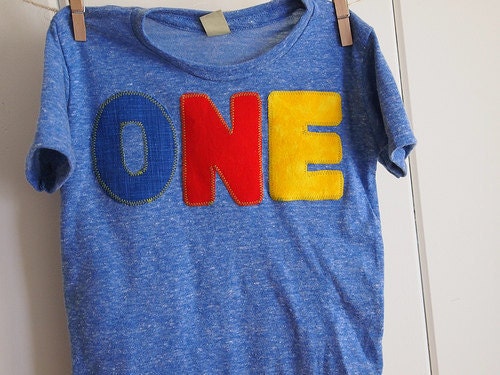 Primary Colors Birthday Tee Organic Shirt Blend Blue Green - Etsy