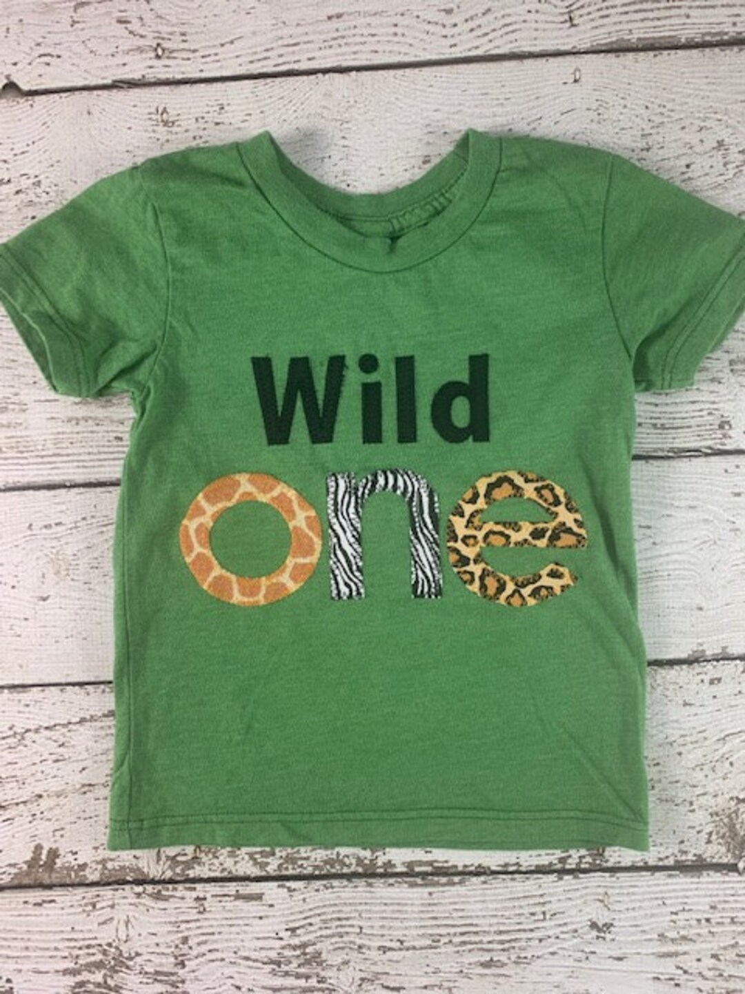 Wild One Outfit, First Birthday Shirt, Wild 1, Animal Print, Jungle ...