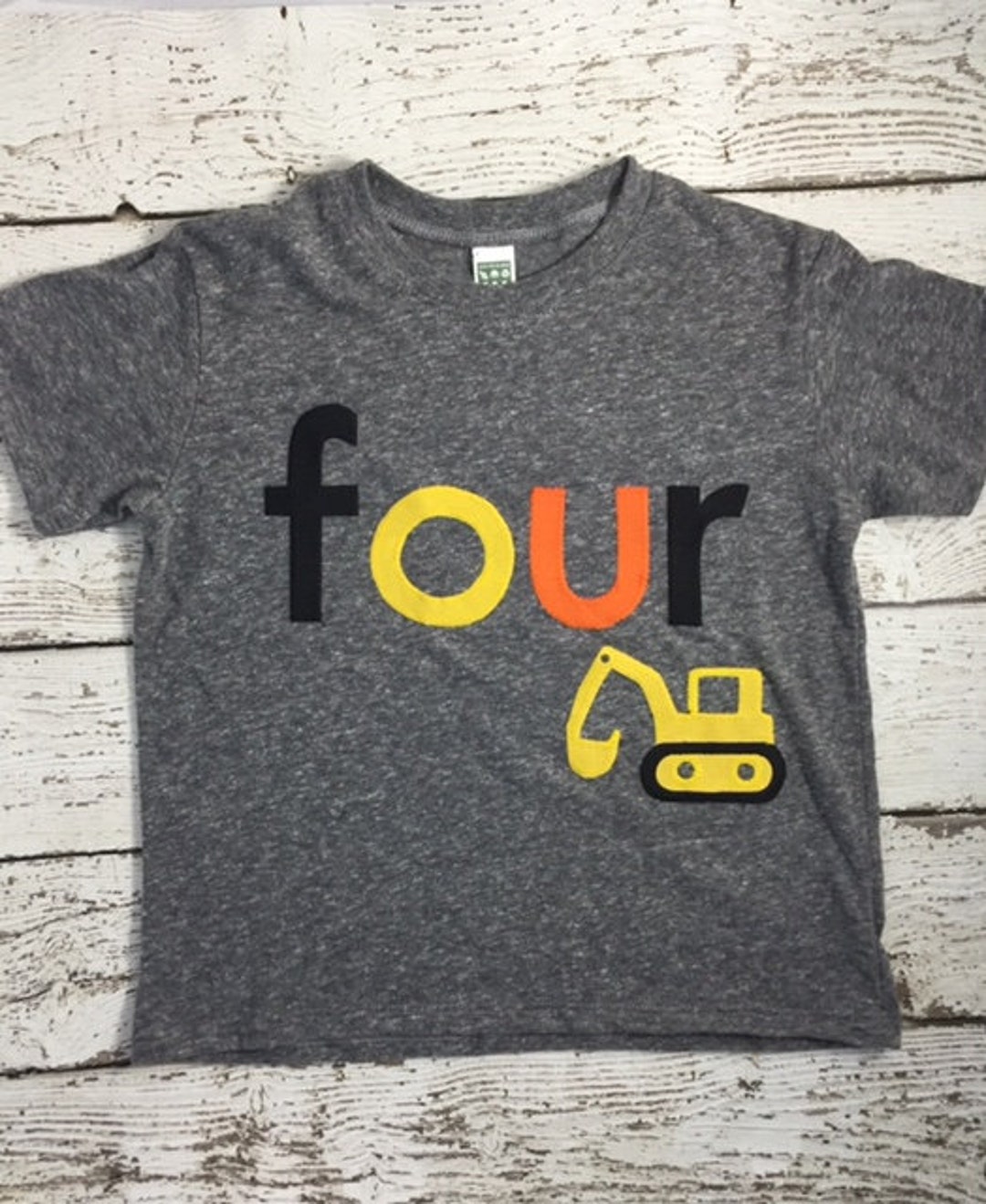 Construction Party Shirt Excavator Tshirt Construction Truck - Etsy