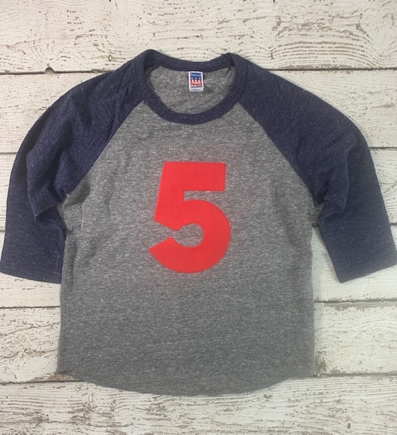 Raglan Birthday Shirt Birthday Number Number Shirt | Etsy