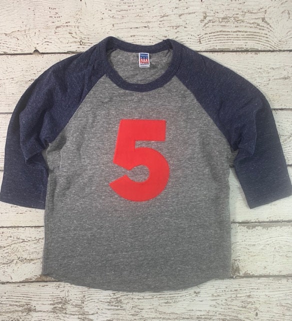 Raglan Birthday Shirt Birthday Number Number Shirt - Etsy