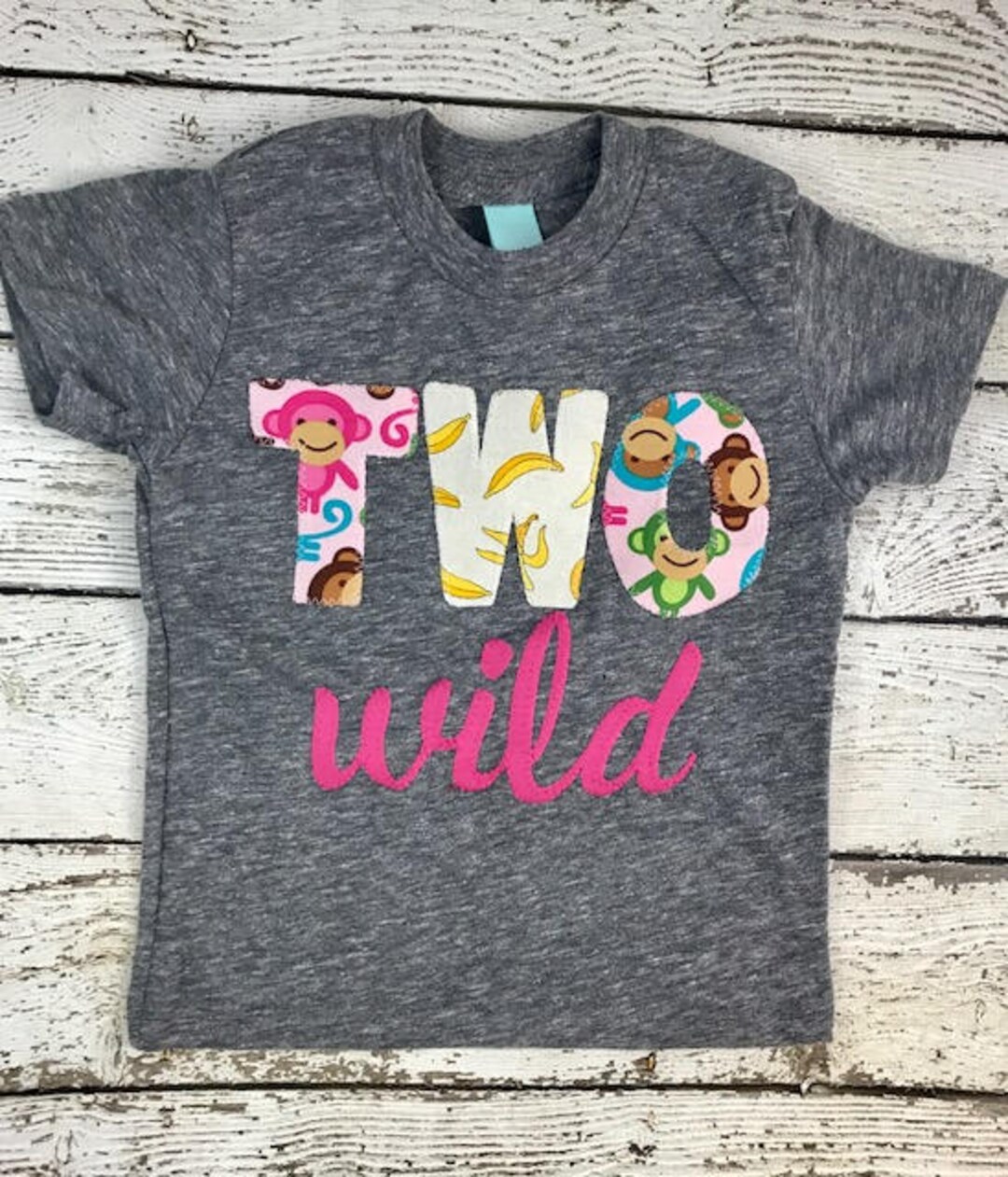 Two Wild Shirt, Wild One Party Shirt, Two Wild Outfit, Monkey Birthday ...