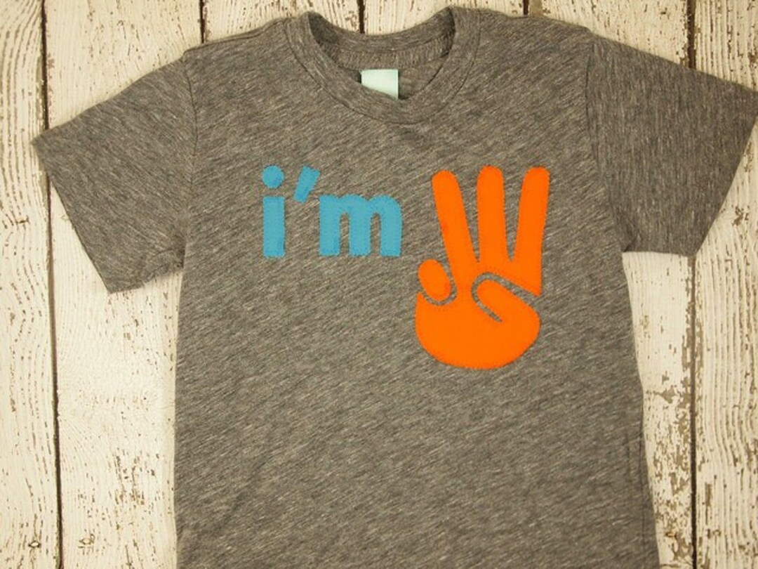 I'm This Many Shirt I'm 3 I'm 2 Etc Can Be Customized for Any Birthday ...