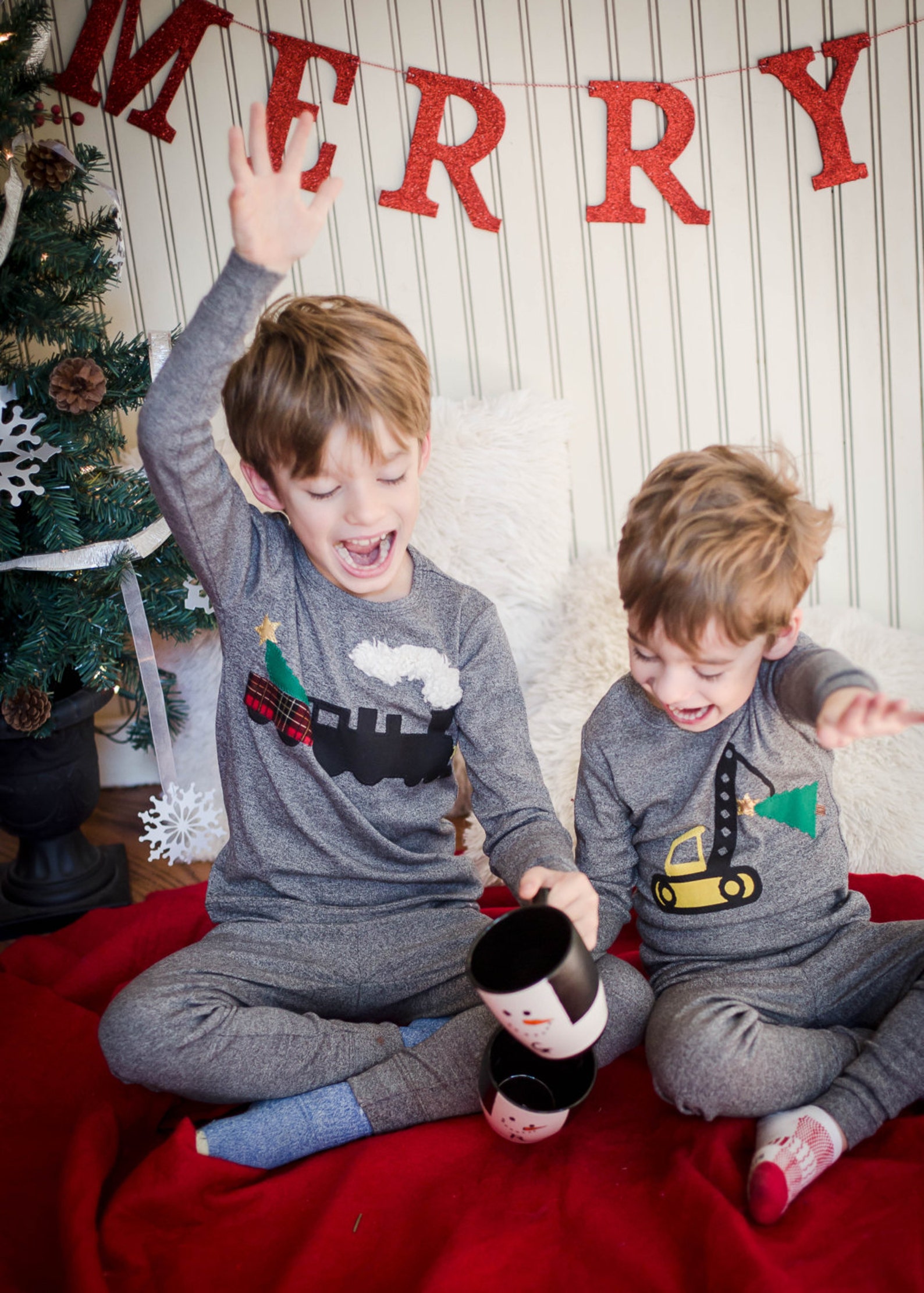 Train Pajama Christmas Train Polar Christmas Pajamas - Etsy