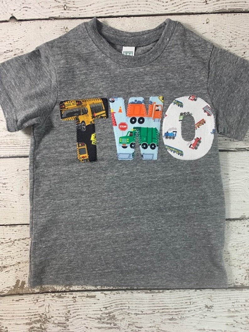 Transportation Birthday Shirt Transportation Party buses | Etsy