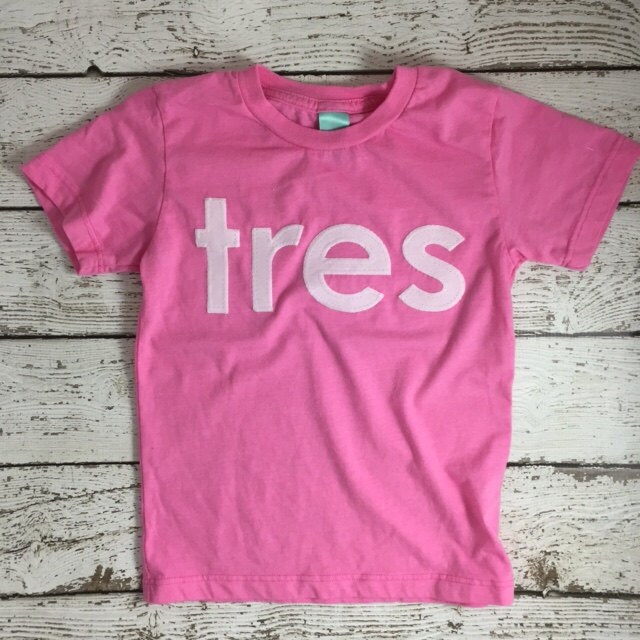 Tres Birthday Shirt Tres Shirt Third Birthday Third - Etsy