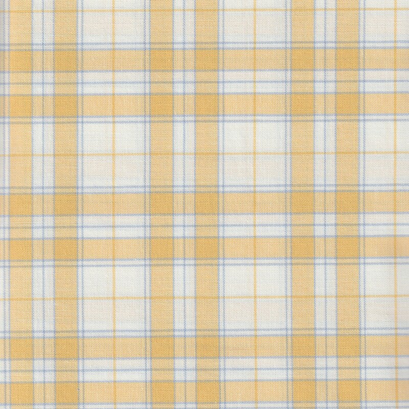 Yellow Plaid Fabric - Etsy