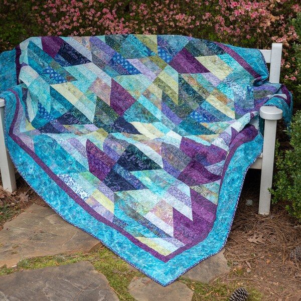 Geometric Quilt - Etsy