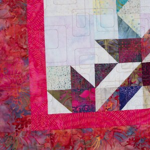 Multi-color Batik Quilt, Quilt for Sale, Hot Pink Batik Quilt - Etsy