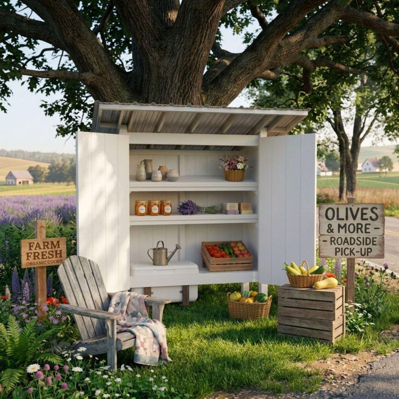 DIY Roadside Farm Stand Plans PDF | Enclosed Produce Rack & Vegetable ...