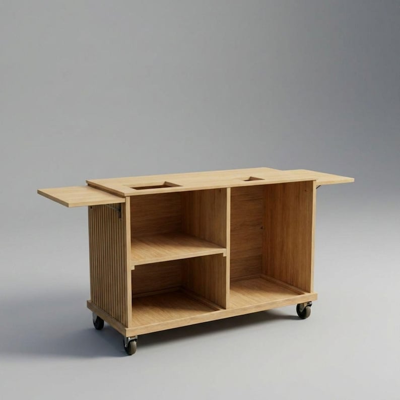 DIY Collapsible Coffee Cart Blueprint Plans PDF | Mobile Espresso Bar ...