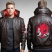 Cyberpunk Samurai V 2077 Jacket – LED Techwear Collar | Handmade Brown ...