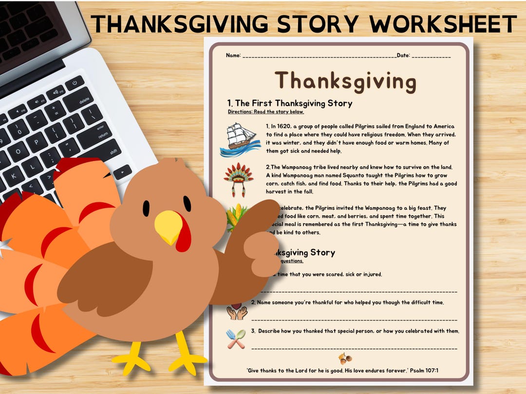 My Thanksgiving Story Printable Instant Download - Etsy
