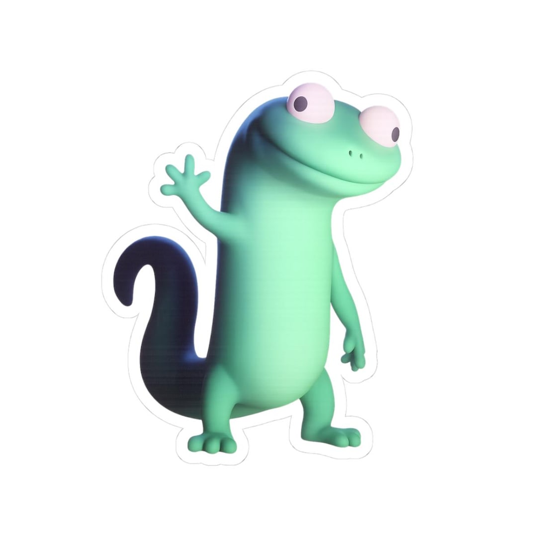Lizard Sticker - Funny Gecko Meme Vinyl Decal - Etsy