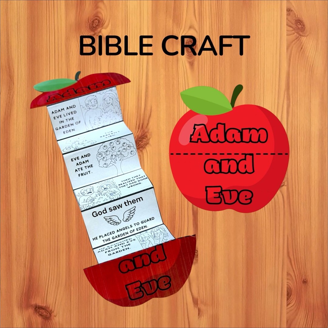 Adam and Eve Bible Craft | Garden of Eden Story Activity (PDF Download ...