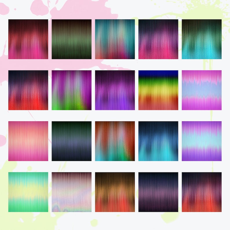 IMVU 20 HQ Hair Texture Pack – Multicolor Pack | Pro Creator PNG ...
