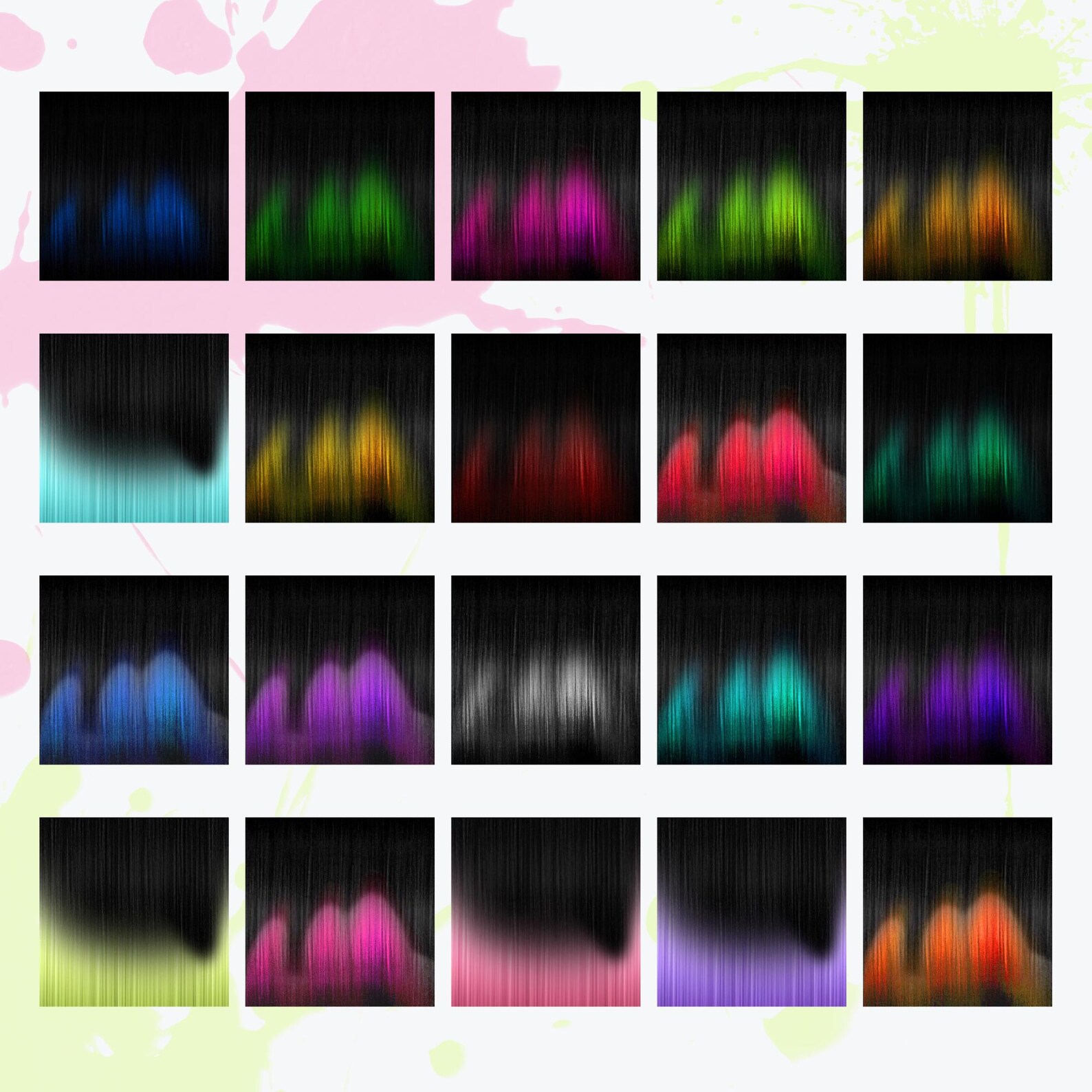 IMVU 80 HQ Hair Texture Pack – [vibrant / Natural / Fantasy] Styles ...
