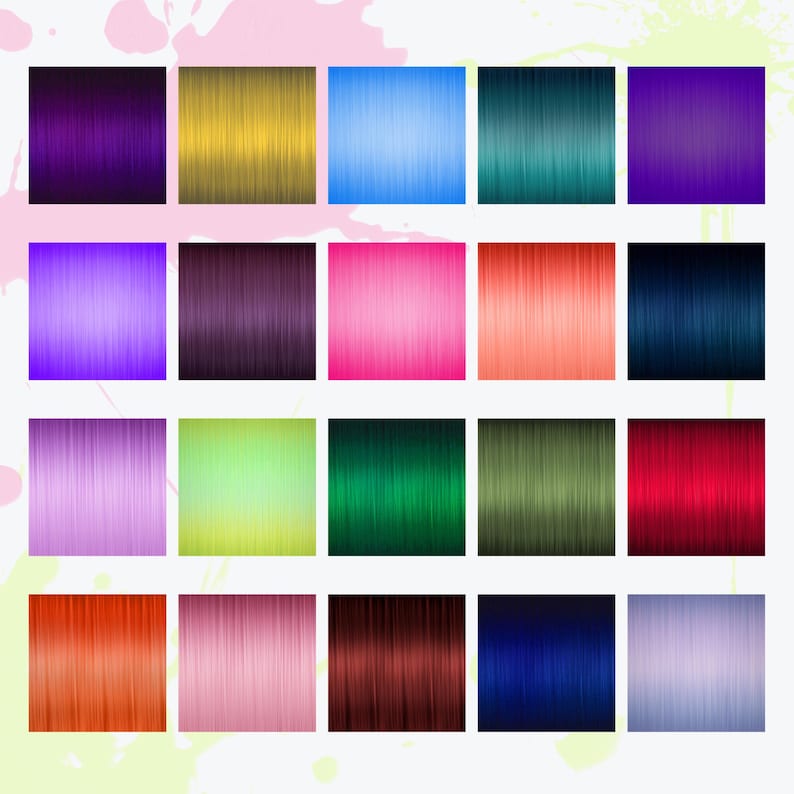 IMVU 80 HQ Hair Texture Pack – [vibrant / Natural / Fantasy] Styles ...