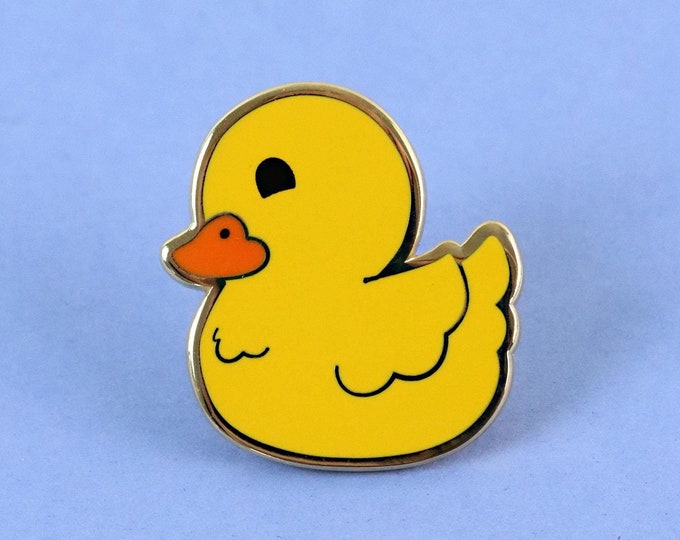 Duck Enamel Pin Rubber Duck Pin Rubber Ducky Enamel Pin Duck Badge Cute ...