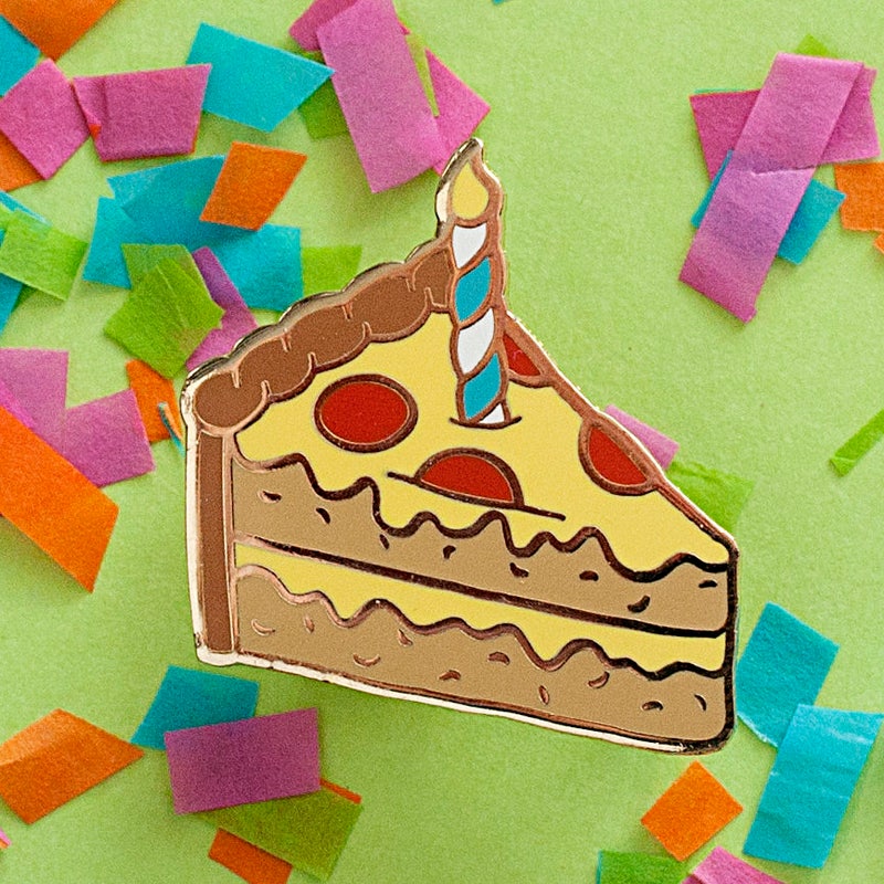 Cake Enamel Pin - Etsy