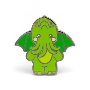 Cute-thulhu Enamel Pin Hard Enamel Pin Cloisonné Cthulhu | Etsy