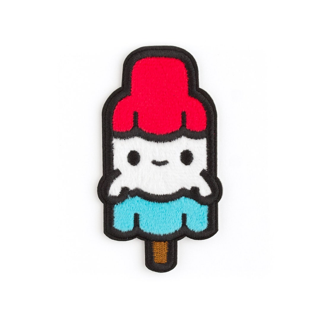 SALE Fuzzy Bomby Pop Patch Sticker - Adhesive Patch Bomby Pop Applique ...
