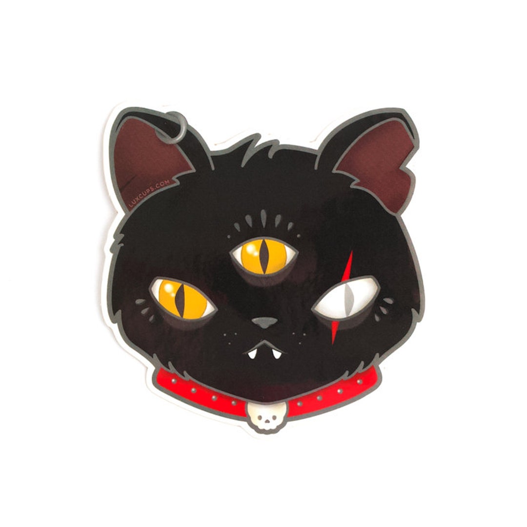 Gritty Kitty Sticker - Alley Cat Weather-proof Vinyl Sticker Third Eye ...