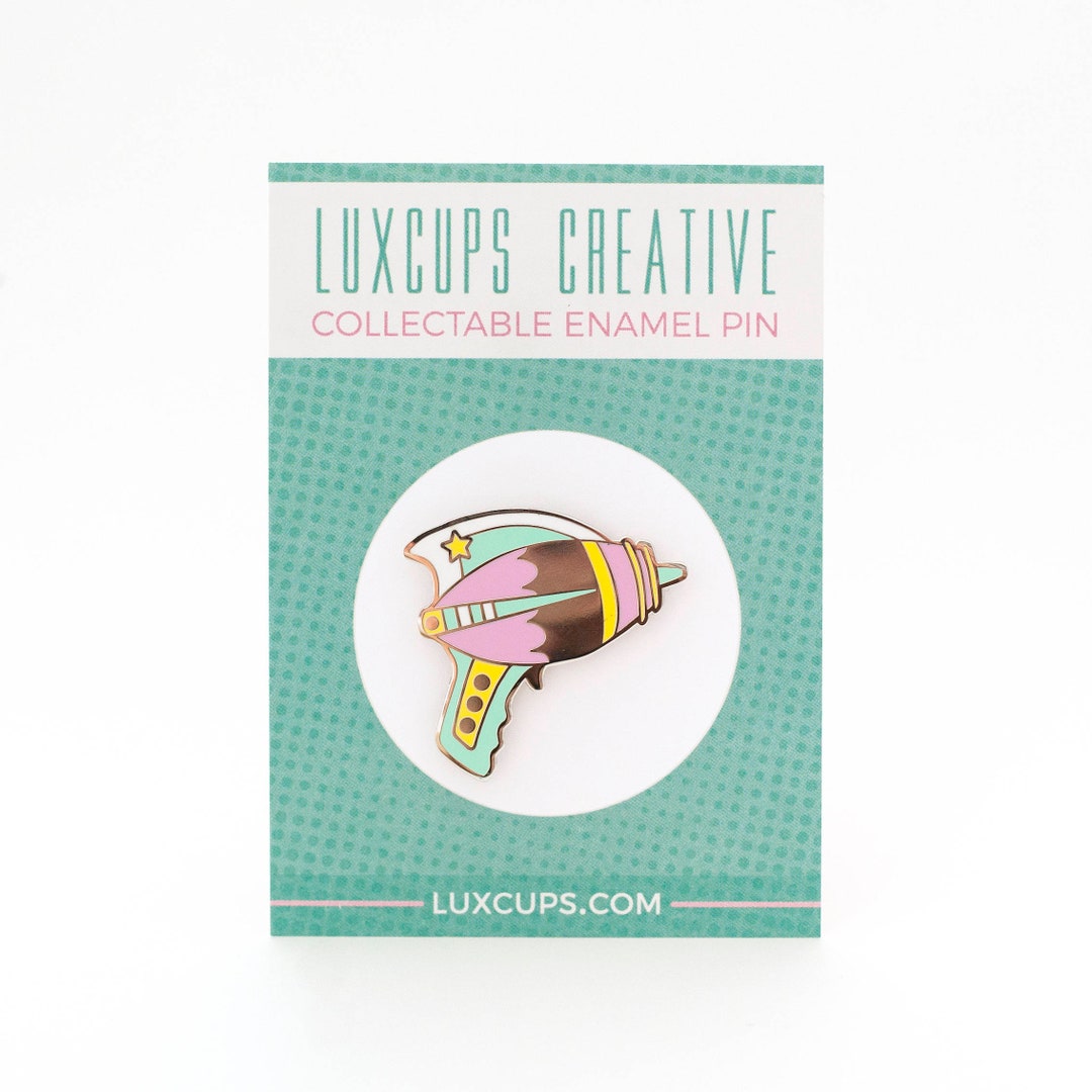SALE Pastel Ray Gun Enamel Pin - Hard Enamel Pin Cloisonné Raygun Lapel ...