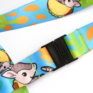 Tacodillo Lanyard Lanyard Breakaway Lanyard Kawaii Keychain Lanyard ...