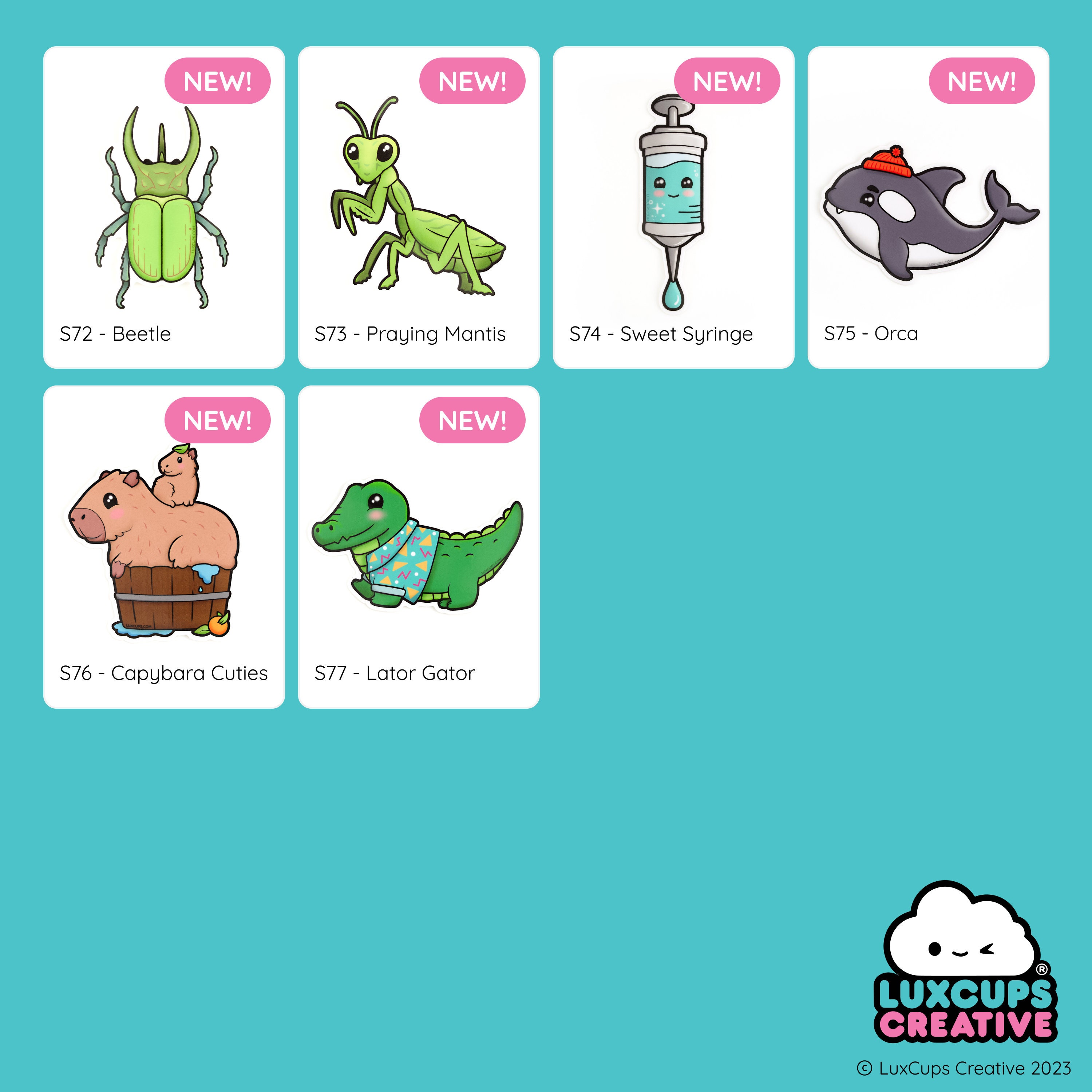 Pick 3 Vinyl Stickers - Weather Proof Vinyl Sticker, Cute Stickers ...