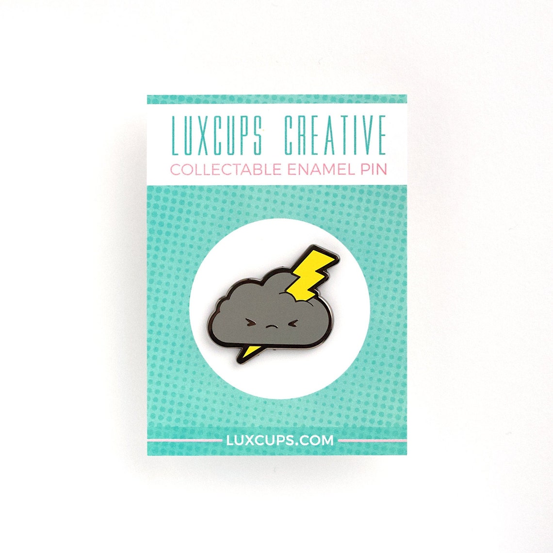 Grumble Cloud Pin - Cloud Lapel Pin Grumpy Rain Cloud Gift Lightning ...