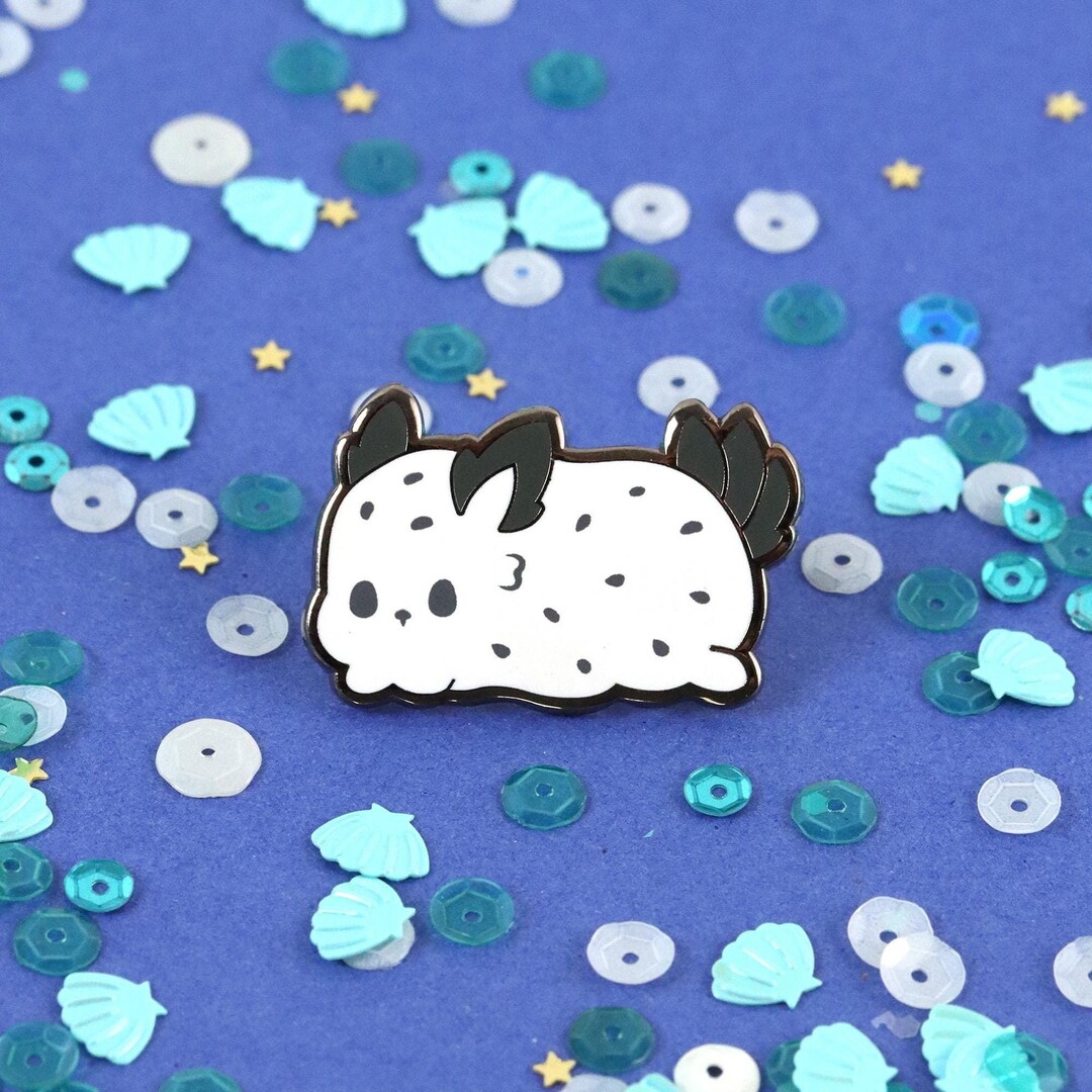 Sea Bunny Enamel Pin - Sea Slug Enamel Pin Cute Slug Lapel Pin Bunny ...