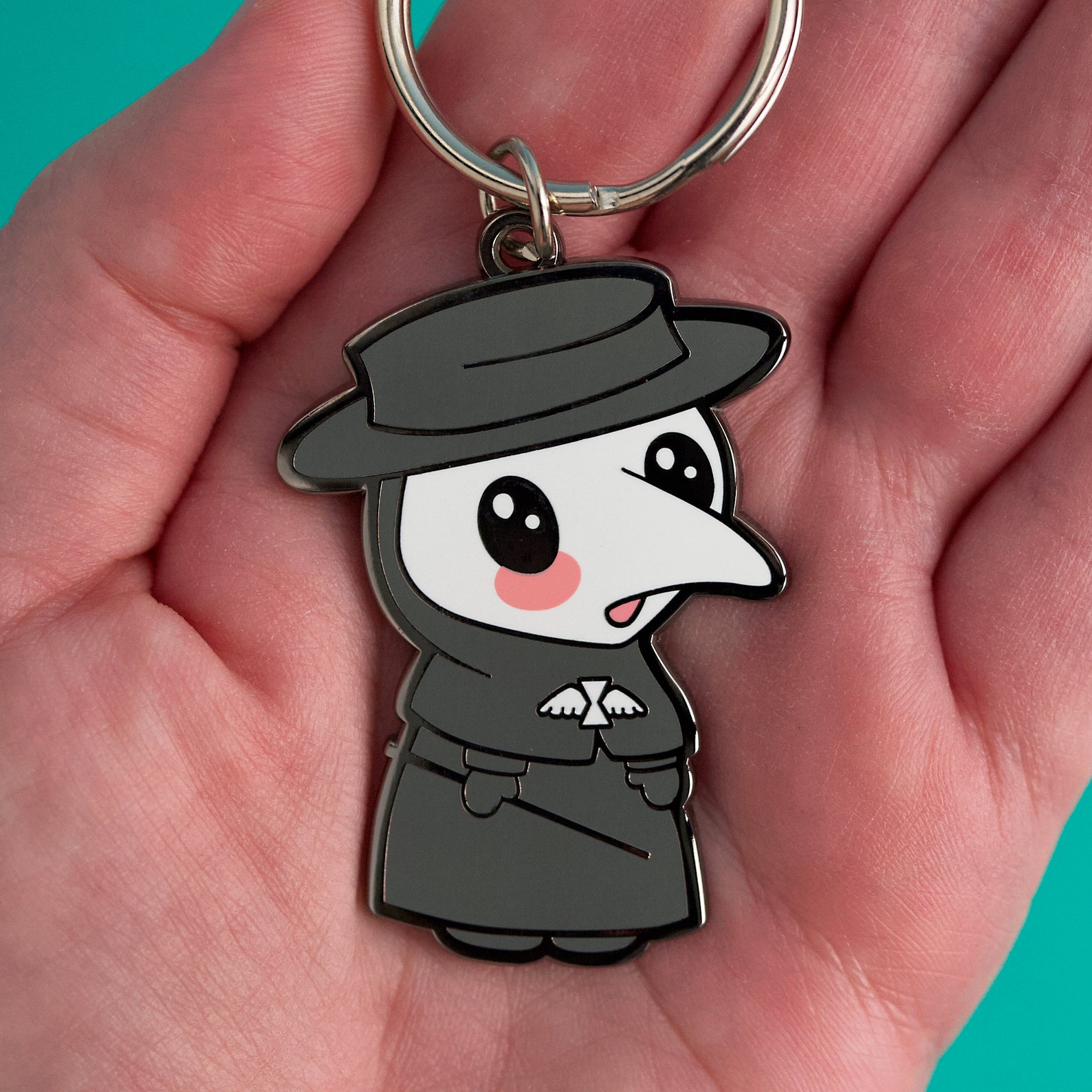 Plague Doctor Keychain Kawaii Keychain Gift Cute Plague - Etsy