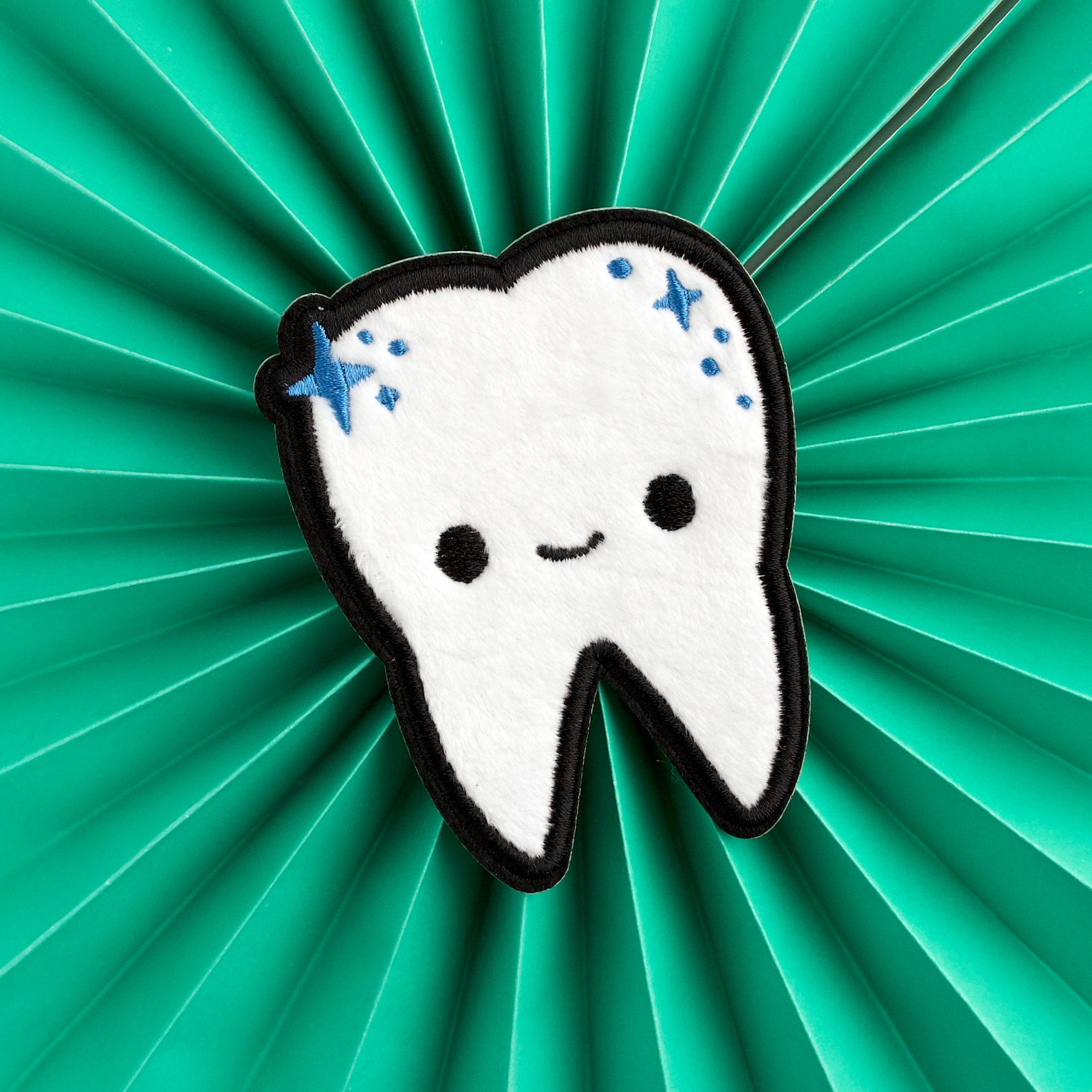 SALE Fuzzy Twinkle Tooth Patch Sticker Adhesive Patch Happy - Etsy