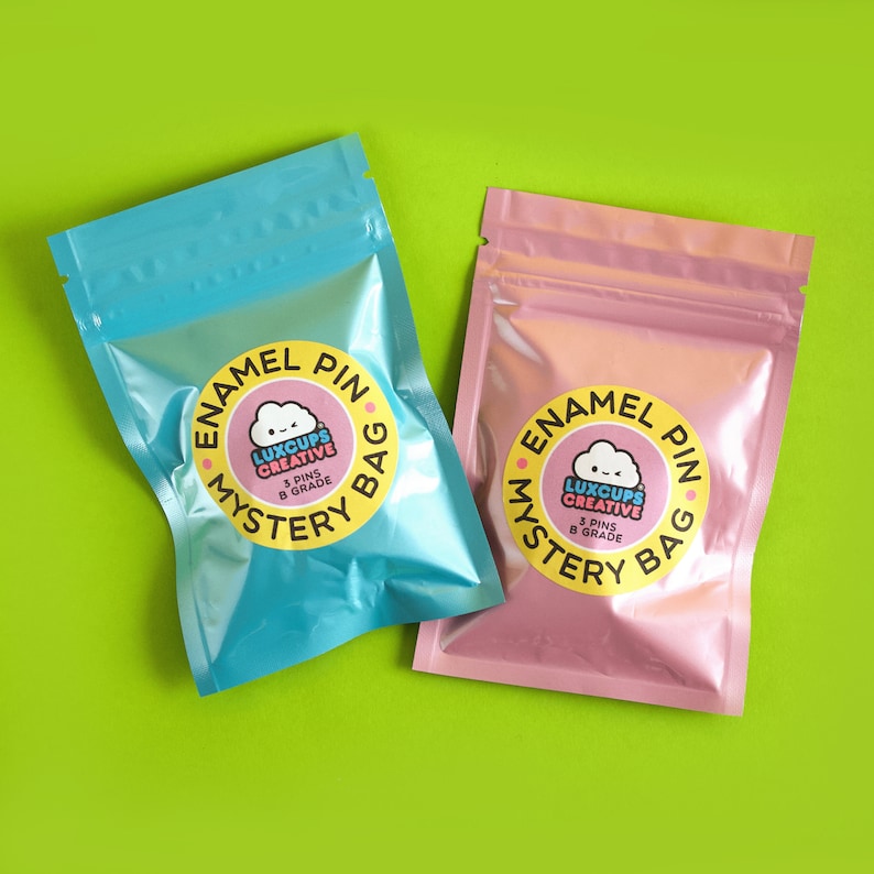 3 Enamel Pin Mystery Bag Blind Bag Collectable Enamel Pin - Etsy