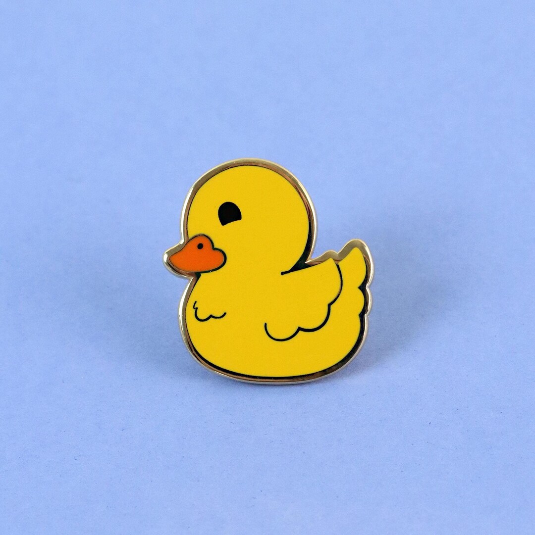 Rubber Ducky Enamel Pin - Bubble Bath Enamel Pin Cute Duck Lapel Pin ...