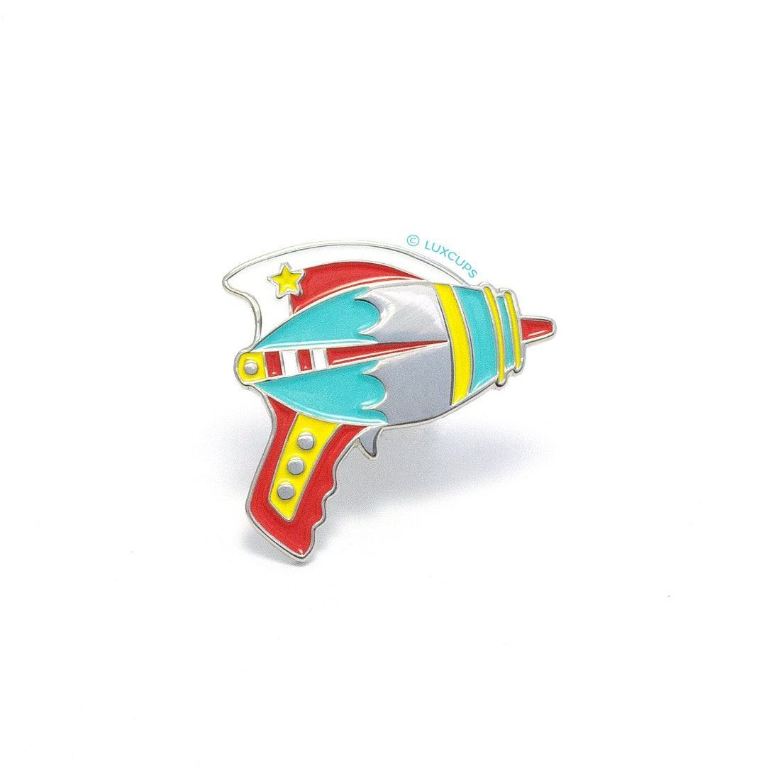 SALE! Bright Ray Gun Enamel Pin - Soft Enamel Pin Cloisonné Retro ...
