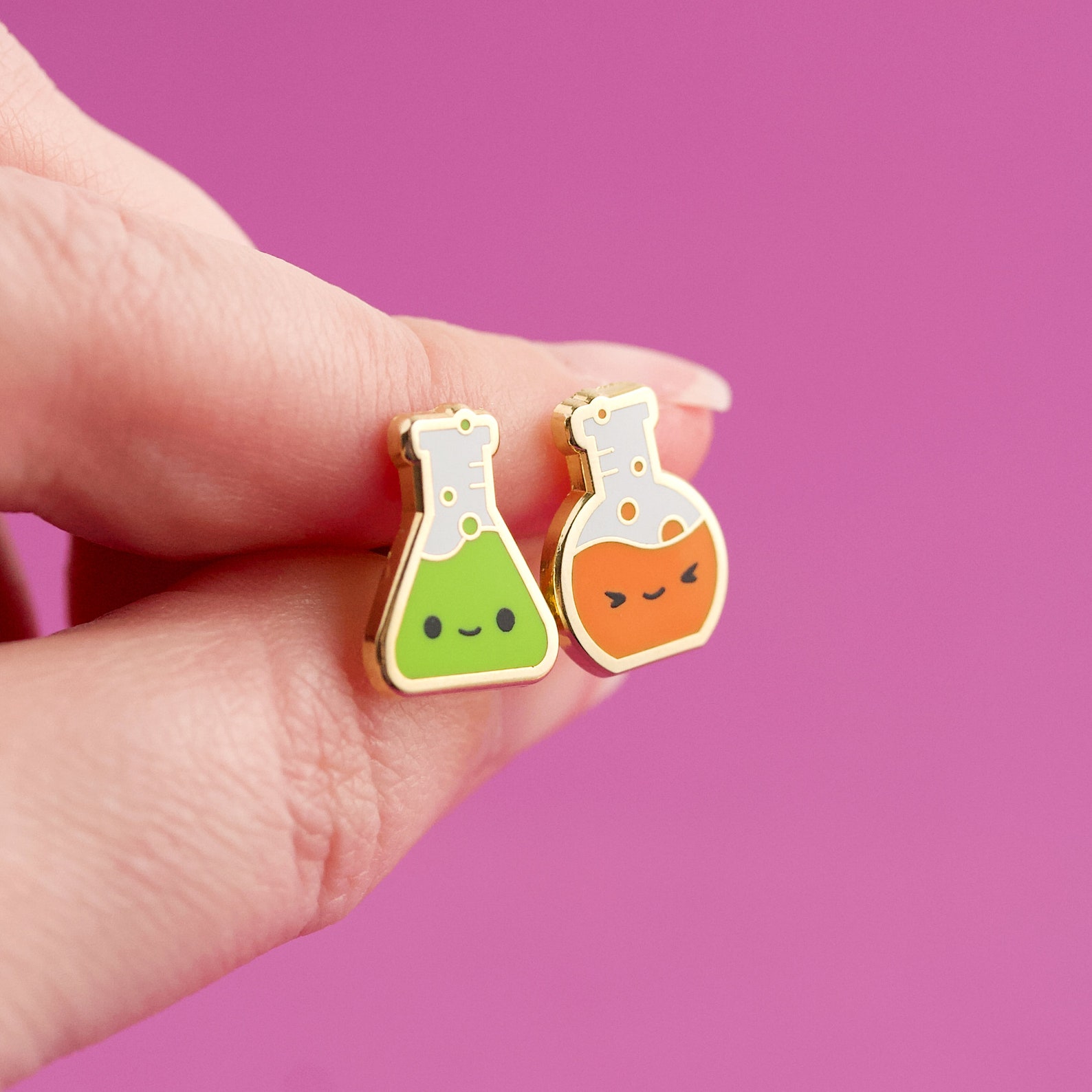 Beaker Buddies Earrings Science Earring Stud Chemistry - Etsy
